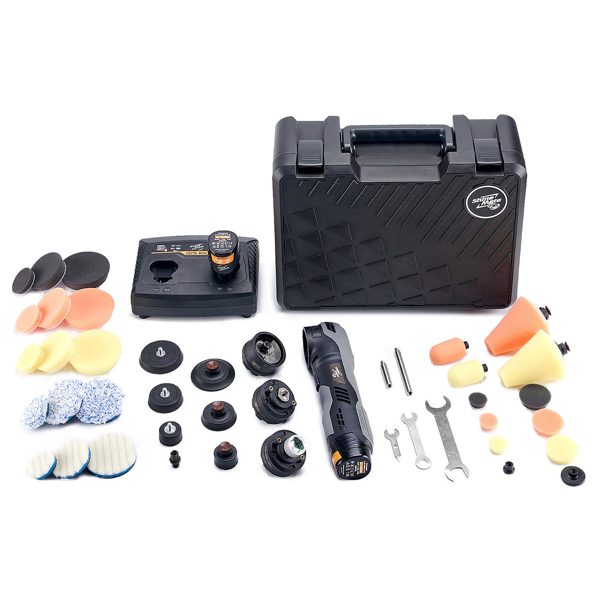 ShineMate EB210 Cordless Mini Polisher Kit | Compact DA & Rotary ...